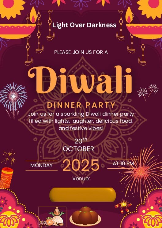 Diwali Invitation Card - Sangdigi